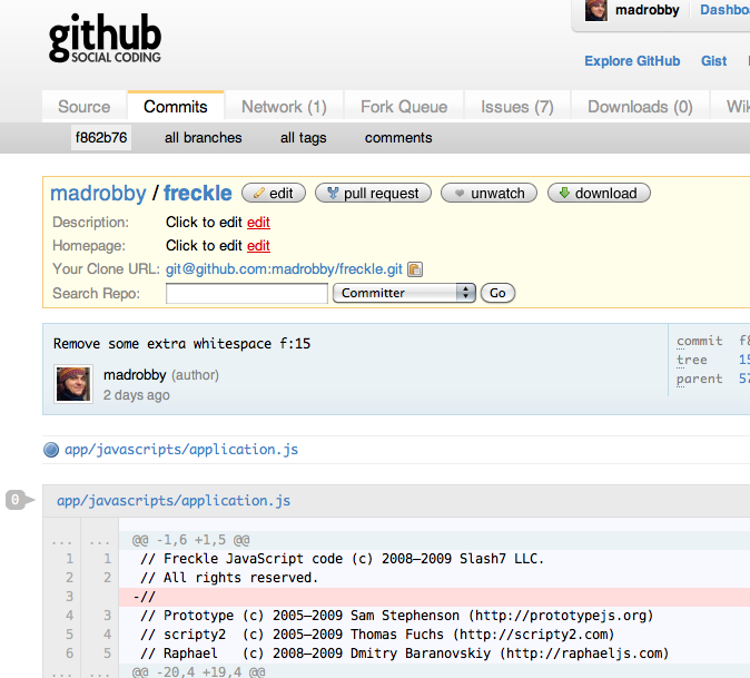 Javascript With Thomas Fuchs Blog Archive Instant Time Tracking From Git Commit